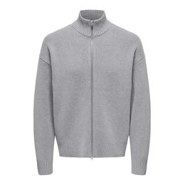 Only & Sons Only & Sons Knit Cardigan 'ONSBlake' male size L mottled grey