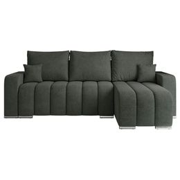 Ecksofa mit Schlaffunktion Kirasso grau Ma&szlig;e (cm): B: 245 H: 86 Sofas > Sofas nach Material > Stoffsofas &raquo; Sofa DE