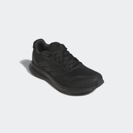 Herren Laufschuh "RUNFALCON 5 WIDE", adidas Performance, Gr. 43, schwarz, Synthetik, Textil, Schuhe, weit geschnitten, breite Passform