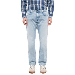 Mustang Herren Straight-Jeans "Herren Style Denver Straight"312 mittelblau, Gr. 31, unifarben, Denim/Jeans, 100% Baumwolle, Jeans