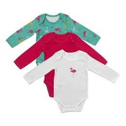 SCHLUMMERSACK Jungen Langarmbody "Body", Gr. 74, pink, Obermaterial: 100% Baumwolle CO(Bio)., Bodys