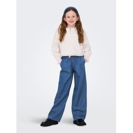 KIDS Only M&auml;dchen Weite Jeans "KOGBEA PALAZZO DNM PANT GUA NOOS"medium blau denim, Gr. 116, unifarben, Denim/Jeans, Obermaterial: 65% Baumwolle, 35%