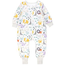 TUPTAM Babyschlafsack "Schlafsack mit F&uuml;&szlig;en Baby Schlafsack mit Beinen und &Auml;rmel ganzj&auml;hrig", L: 74cm, blau, Schlafs&auml;cke