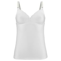Damen Still-BH, PETITE FLEUR BY LASCANA, Gr. 90, wei&szlig;, Spitze, Obermaterial: 93% Baumwolle, 7% Elasthan, BHs, ohne B&uuml;gel mit Spitze