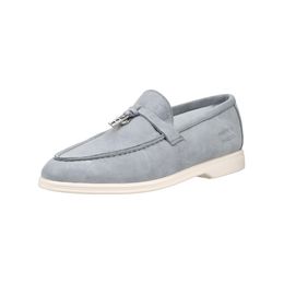 Melvin & Hamilton Damen Slipper "Melvin & Hamilton Slipper Veloursleder", MELVIN & HAMILTON, Gr. 40, grau, Veloursleder, Schuhe