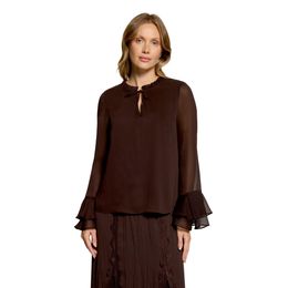 Cartoon Damen Schlupfbluse "Damen mit Volant", braun, Gr. 40, Obermaterial: 100% Polyester. Futter: 95% Viskose, 5% Elasthan, Blusen