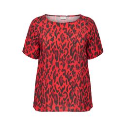 Only Carmakoma Blouse 'CARHarmony' female size 7XL bright red / Dark red / Black