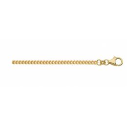 Adelia&acute;s ADELIA ́S Herren Kette ohne Anh&auml;nger "Flachpanzerkette Halskette 925 Silber vergoldet", 60, Silber 925 (Sterlingsilber), gold, Silber 925
