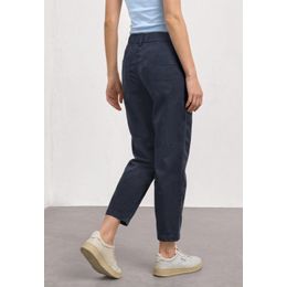 Street One Damen Stoffhose "Style Karlie"schwarzest blau (l&auml;nge 28), Gr. 44, unifarben, Web, Obermaterial: 98% Baumwolle, 2% Elasthan, Hosen,