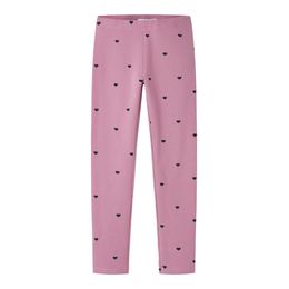 name it Leggings 'NKFDAVINA' girl size 98 Mauve / Black
