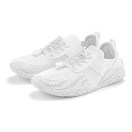 Lascana Damen Sneaker "Slip-On-Sneaker, Sommer Sneaker", Gr. 36, wei&szlig;, Obermaterial: 50% Lederimitat, 50% Textilmaterial. Decksohle: 100%