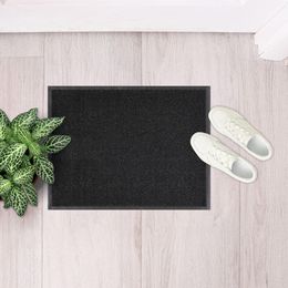 Fu&szlig;matte ANDIAMO, B:90cm H:5mm L:350cm, grau, Kunstfaser, Au&szlig;enbereich, Teppiche, "Easy, Made in Netherlands", Schmutzfangmatte, rutschhemmend,