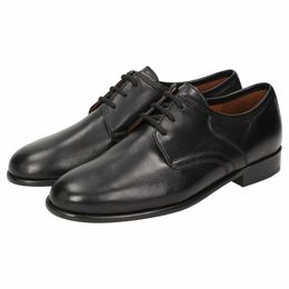 Sioux Herren Schn&uuml;rschuh "Rochester", Gr. 39,5, schwarz, Obermaterial: 100% Lammnappaleder LANA. 100% Rindsleder Leather cow., Schuhe