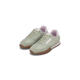 Marc O'Polo MARC O'POLO Damen Sneaker "aus Leder und Nylon", Gr. 38, gr&uuml;n, Obermaterial: 90% Leder, 10% Polyamid, unifarben, Schuhe