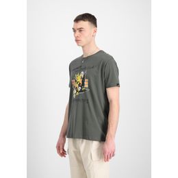 Herren T-Shirt "Gremlin T-Shirt", gr&uuml;n, Gr. S, Alpha Industries, Obermaterial: 100% Baumwolle, Shirts