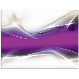 Glasbild Artland, B:80cm H:60cm, lila, K&uuml;che, Bilder, "Kreatives Element", in verschiedenen Gr&ouml;&szlig;en