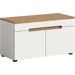 Sitzbank Home Affaire, B:80cm H:45cm T:37cm, wei&szlig;, FSC-zertifizierter Holzwerkstoff, Flur, Sitzb&auml;nke, "REHAT, TOPSELLER, Breite 80cm, 2 T&uuml;ren, 2