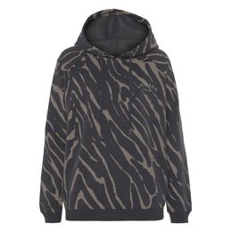 Lascana Kapuzensweatshirt in dunkelgrau-taupe | Gr.: 36-38
