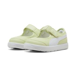 Puma M&auml;dchen Sneaker "Courtflex v3 Lina Sneakers M&auml;dchen", Gr. 21, gelb, Obermaterial: Textil, Synthetik. Futter: Textil. Innensohle: Textil.