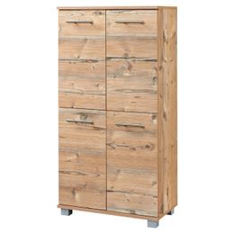 Midischrank Schildmeyer, B:60cm H:117cm T:32,5cm, braun, FSC-zertifizierter Holzwerkstoff, Badezimmer, Schr&auml;nke, "Isola, Midischrank, Made in