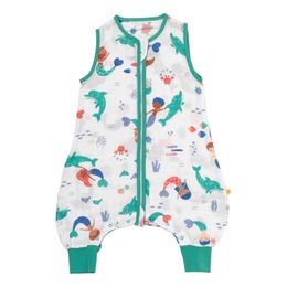 SCHLUMMERSACK Babyschlafsack "Schlafsack mit F&uuml;&szlig;en 0.5 Tog", L: 70cm, gr&uuml;n, Schlafs&auml;cke