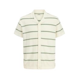 Jj Rebel Strickjacke 'JREBSTANCE' Herren Gr&ouml;&szlig;e L hellgr&uuml;n / naturwei&szlig;