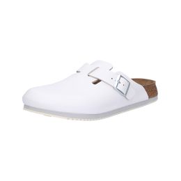 Jungen Sandale "Boston SL", BIRKENSTOCK PROFESSIONAL, Gr. 48, wei&szlig;, Obermaterial: 100% Rindsleder Leather cow., Schuhe