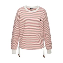 H.I.S. H.I.S Sweatshirt in rot-offwhite | Gr.: 36-38
