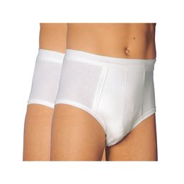 Mediset Herren Hygiene-Slip 2er-Pack in wei&szlig; | Gr.: 9