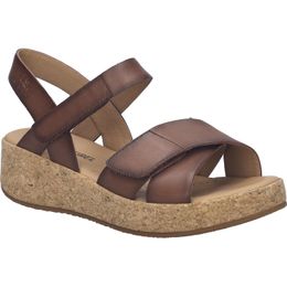 Josef Seibel Damen Sandale "Evita 03, cognac", Gr. 37, braun, Obermaterial: 100% Rindsleder Leather cow., Schuhe