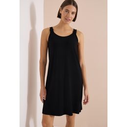 Cecil Damen Jerseykleid, schwarz, Gr. XXL, unifarben, Stoff, 95% Viskose, 5% Elasthan, Kleider, aus Viskose