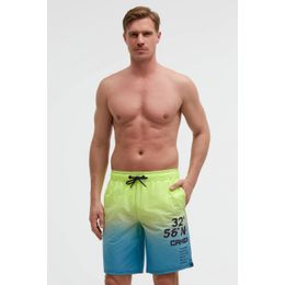 CAMP DAVID Herren Badeshorts, bunt, Gr. M, bedruckt, Elasthan, Polyamid, Polyester, Badehosen, mit Einschubtaschen