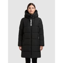Khujo Damen Steppmantel "MISTHA", schwarz, Gr. XL, unifarben, Web, Obermaterial: 100% Polyester. Futter: 100% Nylon. Wattierung: 100% Polyester,