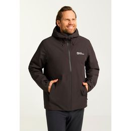 Jack Wolfskin Herren Outdoorjacke "WISPER INS JKT M", schwarz, Gr. M, Obermaterial: 100% Polyester. F&uuml;llung: 100% Polyester. Futter: 100% Polyester,