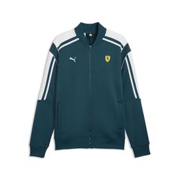 Puma Herren Sweatjacke "Scuderia Ferrari MT7 Trainingsjacke Herren", blau, Gr. XL, Obermaterial: 67% Polyester, 33% Baumwolle. Rippe: 7% Elasthan,
