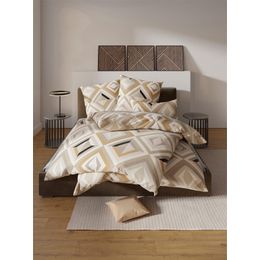 w&auml;schepur Bettw&auml;sche W&Auml;SCHEPUR, beige, Renforc&eacute;, 100% Baumwolle, Bettw&auml;sche