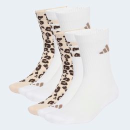 Damen Funktionssocken "LEO SOCK 3PP", adidas Performance, Gr. XL, wei&szlig;, Obermaterial: 54% Baumwolle, 42% Polyester, 3% Elasthan, 1% Polyamid, Socken,