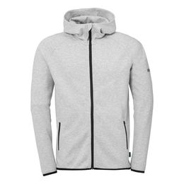 Uhlsport Herren Trainingsjacke "Kapuzenjacke ID", grau, Gr. XXXL, Obermaterial: 72% Baumwolle CO(Bio). 28% Polyester Pol. recyc.., Jacken
