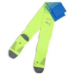 Puma Herren Fu&szlig;ball Stutzenstr&uuml;mpfe "Manchester City 25/26 Graphic Socken Herren", Gr. 46, gr&uuml;n, 68% Polyester, 18% Baumwolle, 12% Polyamid, 2%