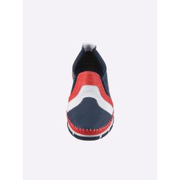 Gemini Damen Slipper, Gr. 37jeansblau, Glattleder, Schuhe