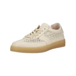 Gabor Damen Sneaker "Gabor Sneaker Glattleder", Gr. 40, beige, Glattleder, Schuhe