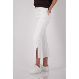 monari Damen 7/8-Hose "Hose Greta Short", wei&szlig;, Gr. 36, unifarben, Denim/Jeans, Obermaterial: 81% Baumwolle, 17% Polyester, 2% Elasthan, Hosen,