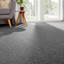 ANDIAMO Teppichboden "Bob, Feinschlinge, Gesamth&ouml;he 4,5 mm, Luxusklasse LC1", B : 400cm 1 Stk., L: 600cm, grau, Schlafzimmer, Teppiche, meliert,