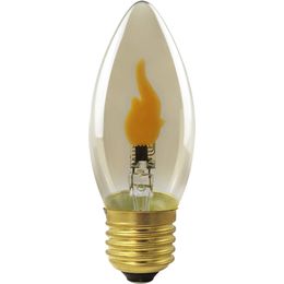 Segula LED-Filament "LED Kerze E27 smokey grau,, E27", L:10cm &Oslash;:3,5cm, gelb, Leuchtmittel