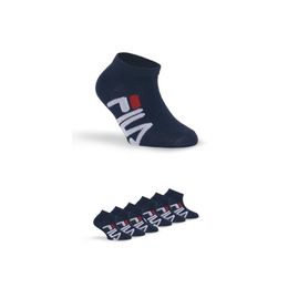 Fila M&auml;dchen Sneakersocken "JUNIOR UNISEX INVISIBLE SOCKS", Gr. 27, blau, diverse Faserarten, Socken, mit Logoschriftzug seitlich