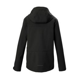 Killtec Jungen Softshelljacke "KOW 176 BYS SFTSHLL JCKT"schwarz, Gr. 152, Oberseite: 100% Polyester.R&uuml;ckseite: 100% Polyester.Obermaterial 2: 100%