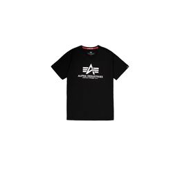 Herren T-Shirt "Basic T-Shirt BL V-Neck", schwarz, Gr. XXXL, Alpha Industries, Obermaterial: 100% Baumwolle, Shirts