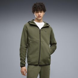 Puma Herren Sweatjacke "PumaTECH Elevated Slim Kapuzenjacke Herren", gr&uuml;n, Gr. L, Obermaterial: 77% Baumwolle, 23% Polyester. Taschenfutter: 100%