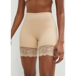 bonprix Damen Feinstrumpfleggings, Gr. 56, beige, Obermaterial: 82% Polyamid, 18% Elasthan, Strumpfhosen, verschiedene Gr&ouml;&szlig;en von S bis 4XL, aus