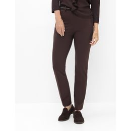 Damen Boyfriend-Hose "Style DamenpulloverTH", braun, Gr. 25, RAPHAELA BY Brax, 63% Viskose, 33% Polyamid, 4% Elasthan, Hosen